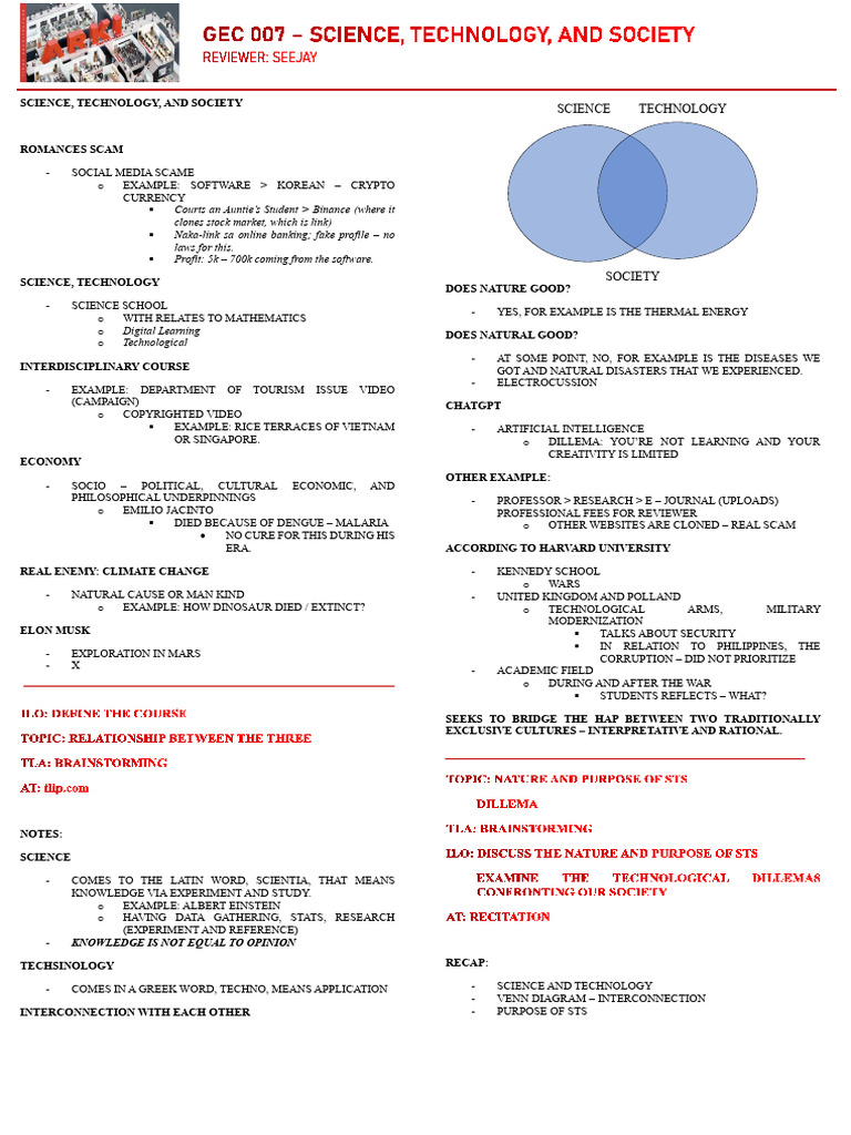 Gec 007 Science Technology and Society | PDF | Id | Science