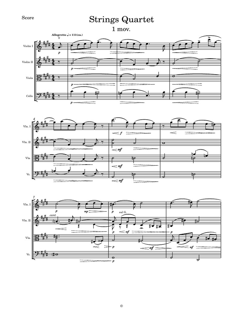 Strings Quartet | PDF | Music Production | European Musical Instruments
