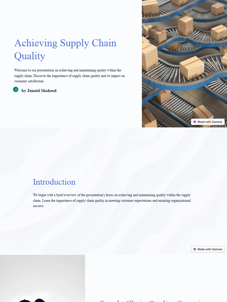 Achieving Supply Chain Quality | PDF | Supply Chain | Supply Chain ...