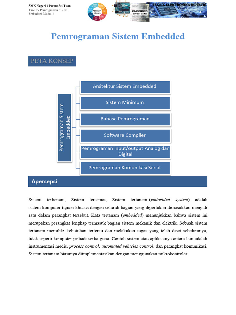 Pemrograman dan Arsitektur Sistem Embedded | PDF