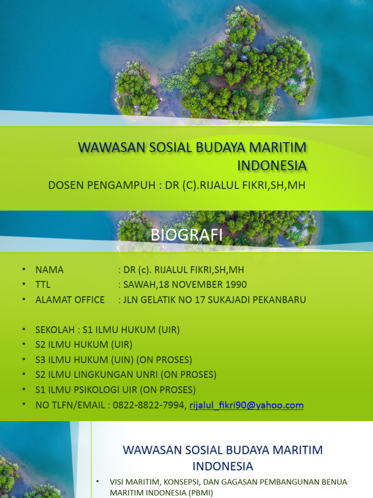 Bahan Ajar Wawasan Sosial Budaya Maritim Indonesia | PDF