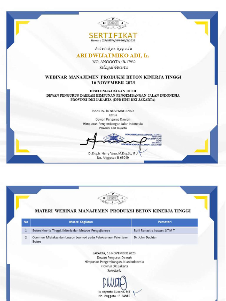 ARI DWIJATMIKO ADI, Ir. | PDF