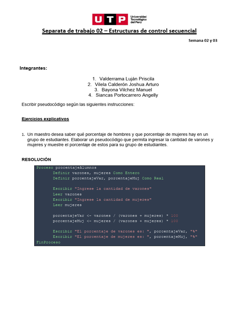 ALGORITMOS TAREA 2. Grupo | PDF | Ingeniería de software | Ingeniería de Sistemas