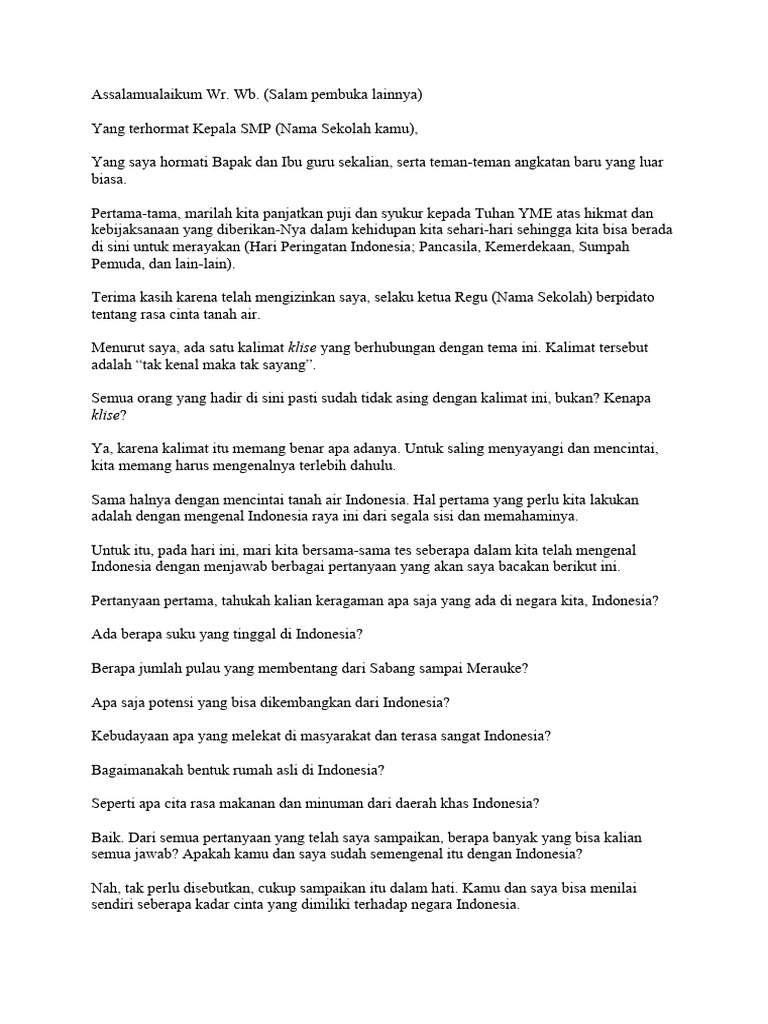 Pidato Pramuka | PDF