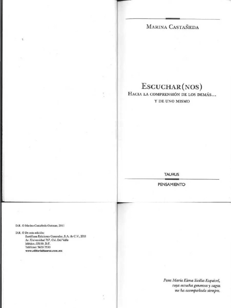 Castañeda Marina - Escuchar (Nos) | PDF | Sonido