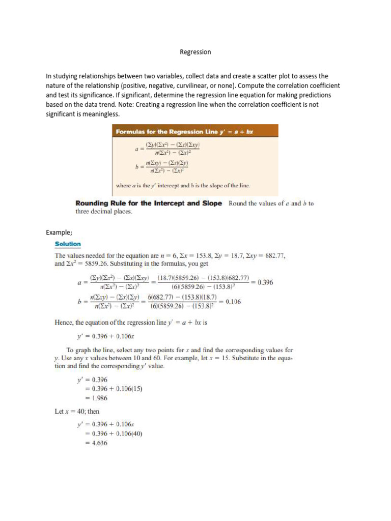 Regression Model | PDF | Regression Analysis | Errors And Residuals