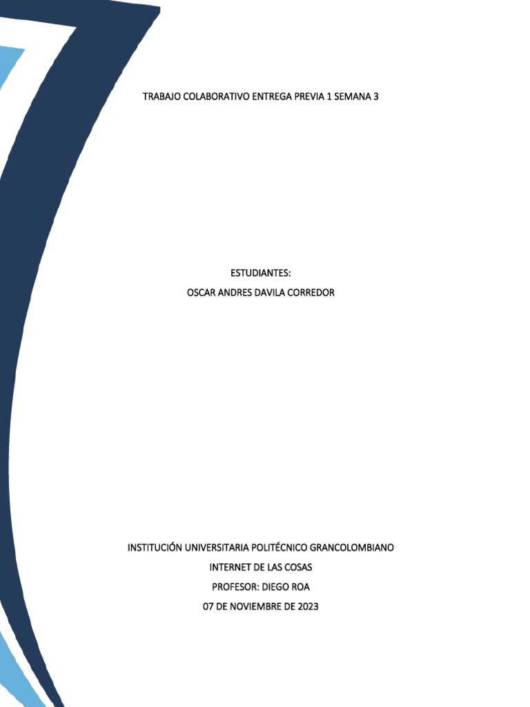 Idlc E1 7-11-2023 | PDF | Arduino | Microcontrolador