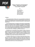 Balangkas NG Pagsusuri NG Awit | PDF