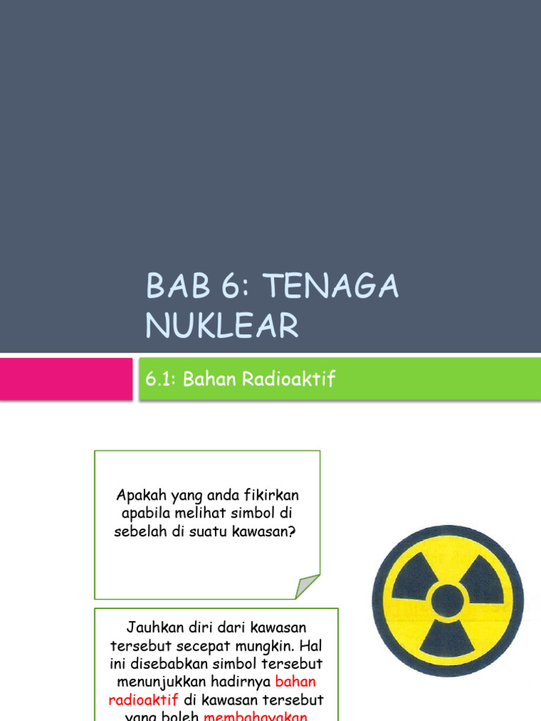 6.1 Bahan Radioaktif | PDF