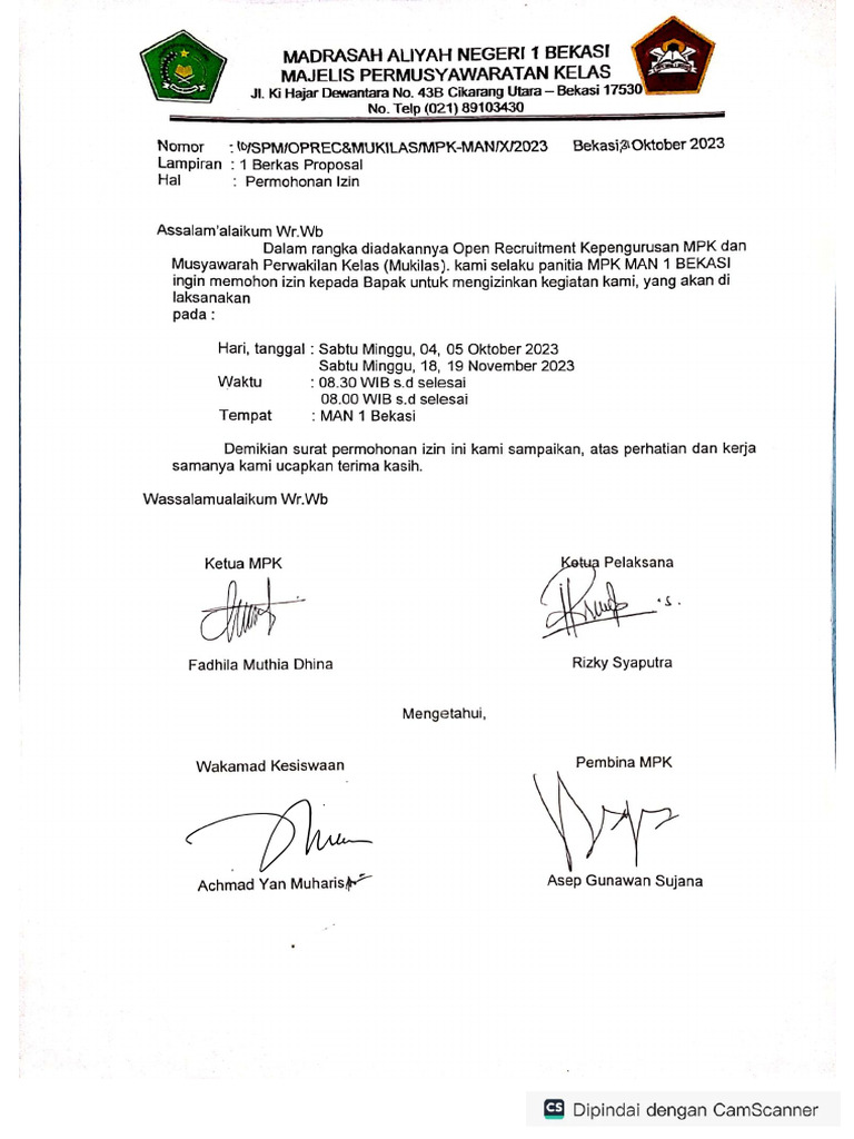 Proposal Mukilas Sudah Tanda Tangan | PDF