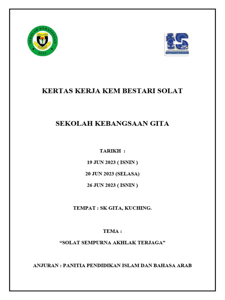 Kertas Kerja Kbs 2023 - 093425 | PDF