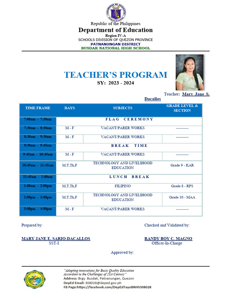 MSD Teachers Program | PDF | Philippines | Southeast Asia