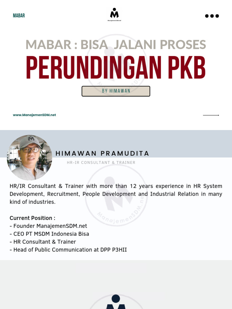 MABAR Perundingan PKB | PDF