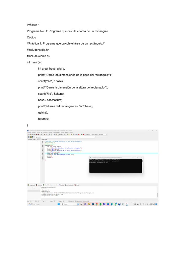 practica1 | PDF | Programación de computadoras | Bibliotecas de computadoras