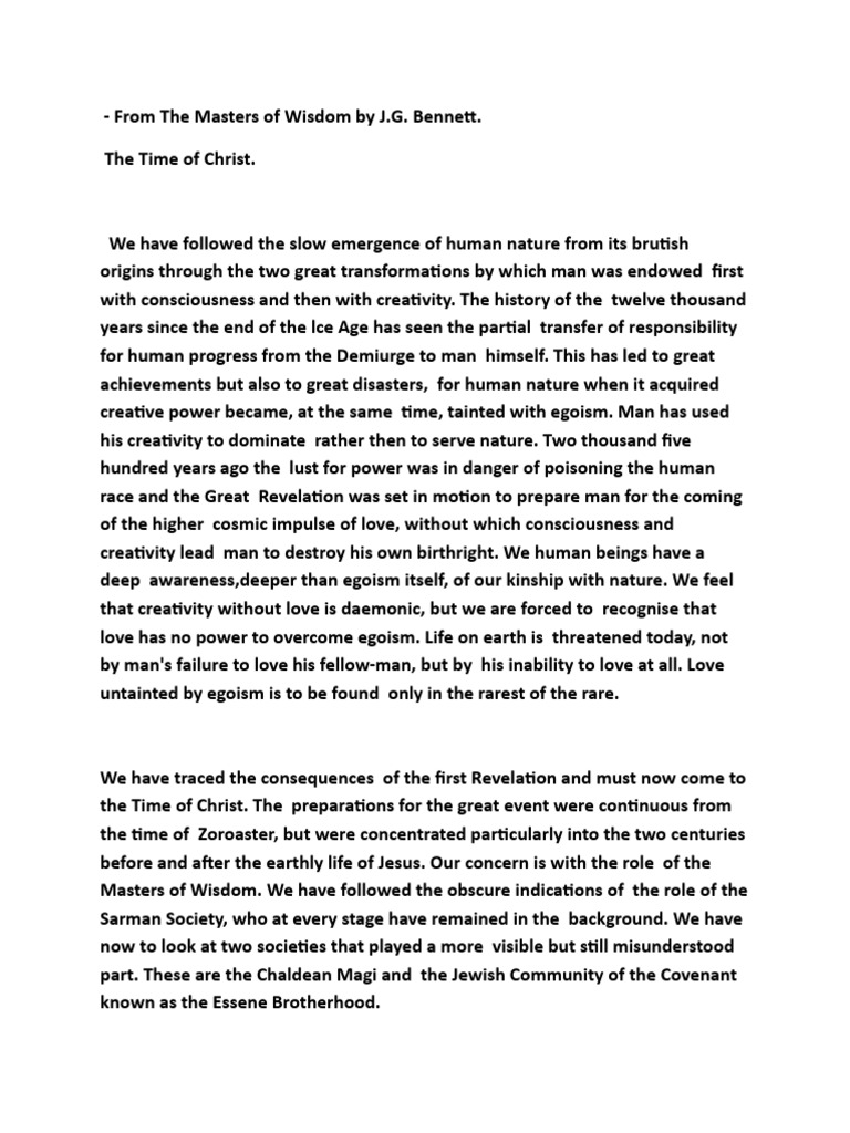 Masters of Wisdom: The Essenes and Magi | PDF | Jesus | Magi