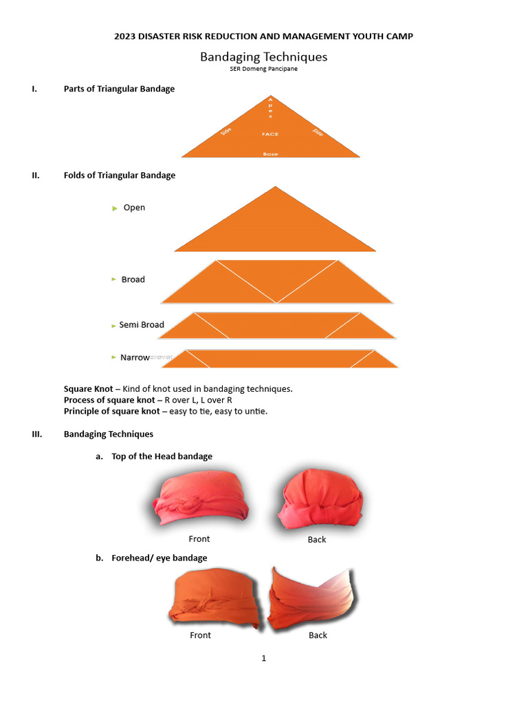 Bandaging-Techniques | PDF | Elbow | Diseases And Disorders