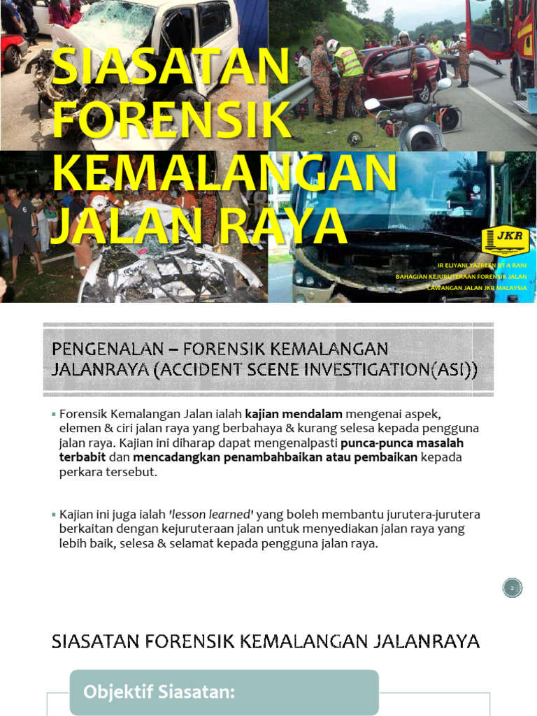 Pengenalan Siasatan Forensik Kemalangan 2021 | PDF