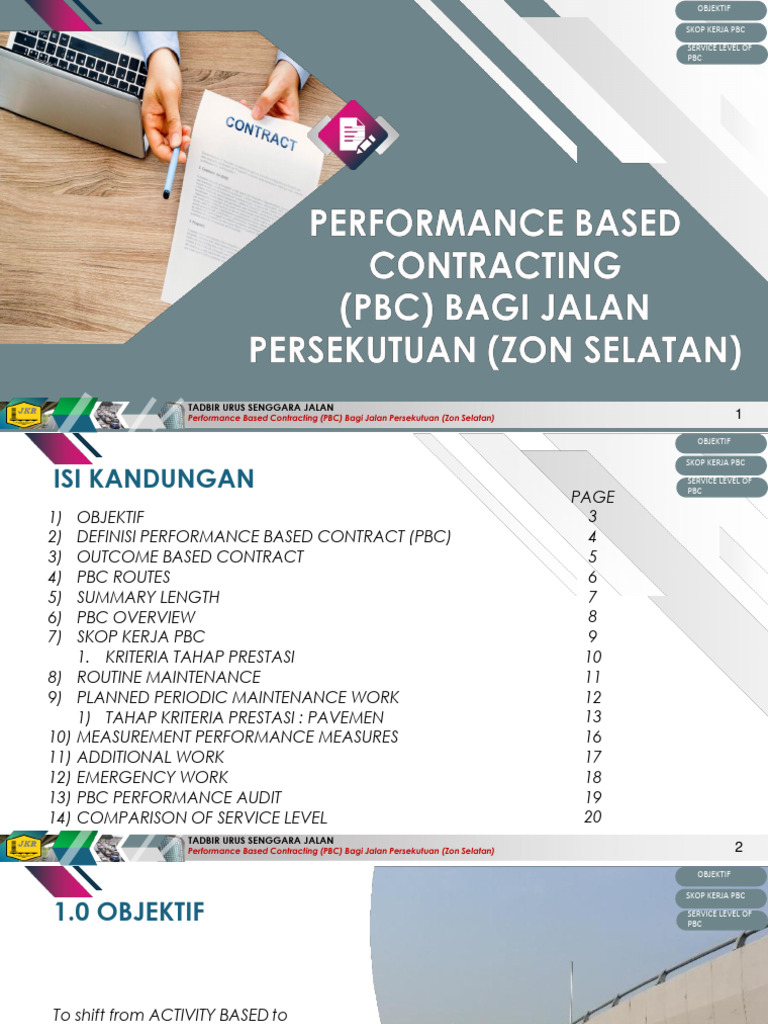 Knowledge Sharing - CSFJ - Performance Based Contracting (PBC) Bagi Jalan Persekutuan (Zon ...