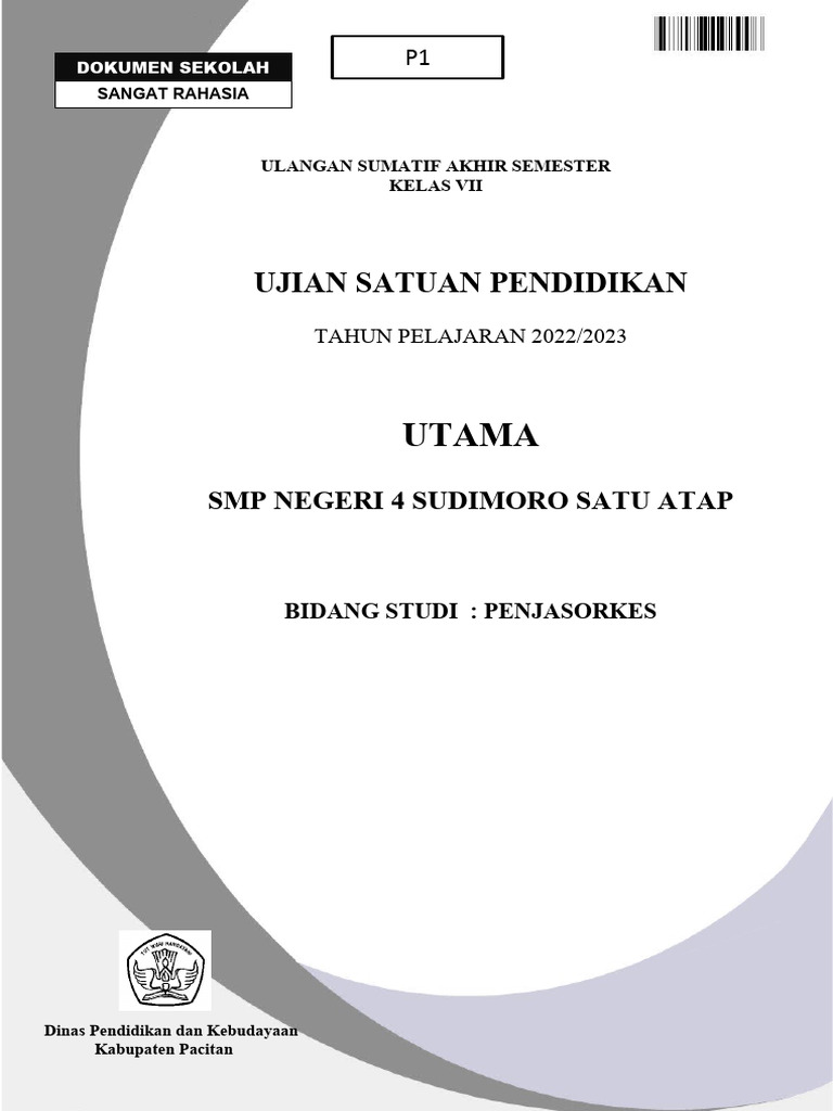 SOAL SUMATIF KELAS IX 22 23 | PDF
