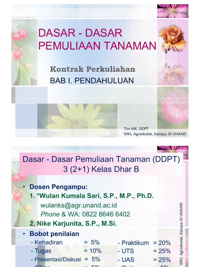 HandOut DDPT-1 | PDF