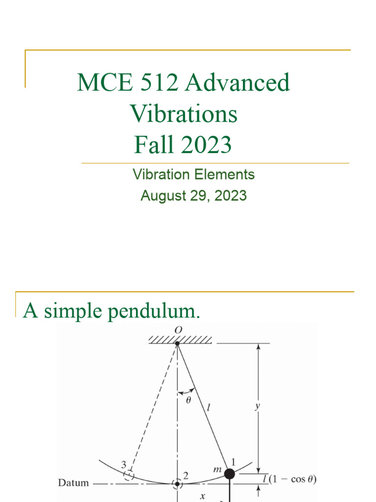 Advanced Vibrations: Systems & Models | PDF | Computers | Technology ...