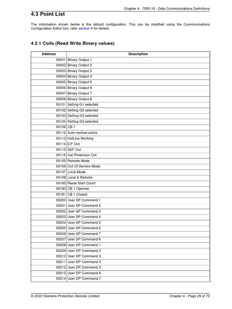 7SR11 and 7SR12 - MODBUS-199-206 | PDF | Computer Engineering | Computer Science