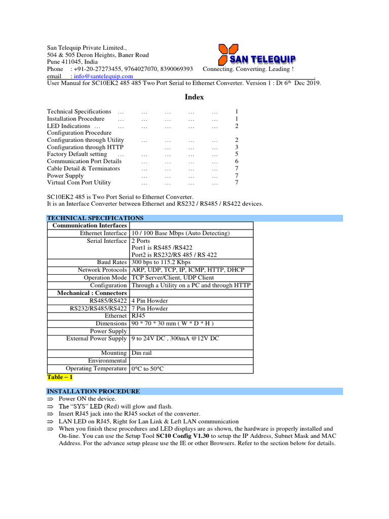 Sc10ek2 - 485 Um | Download Free PDF | Port (Computer Networking) | Network Socket