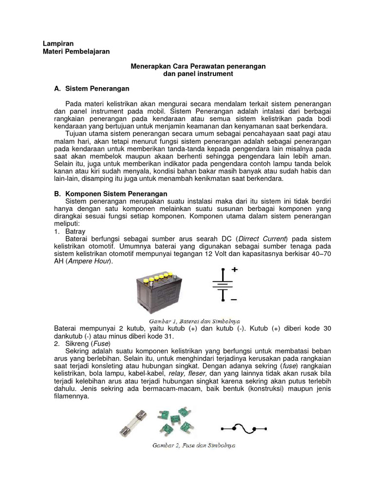 Materi Ajar Sistem Penerangan 1 Pdf