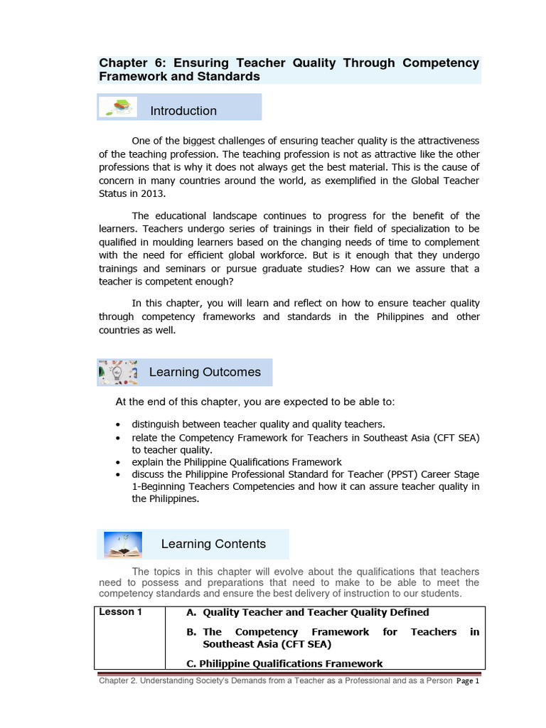Southeast Asia Teacher Competency Standards | PDF | Teachers | Learning