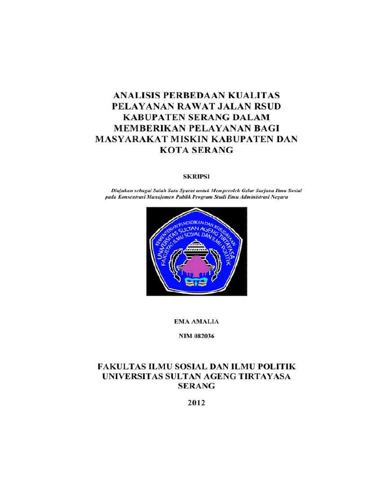 Skripsi ANE - EMA AMALIA - 2012 | PDF