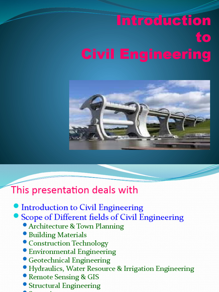 Introduction-to-civil-eng.8283109.powerpoint | PDF | Civil Engineering ...