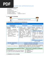 Sesión #11 Matematica (Resolvemos Adiciones Llevando) | PDF | Aprendizaje | Evaluación