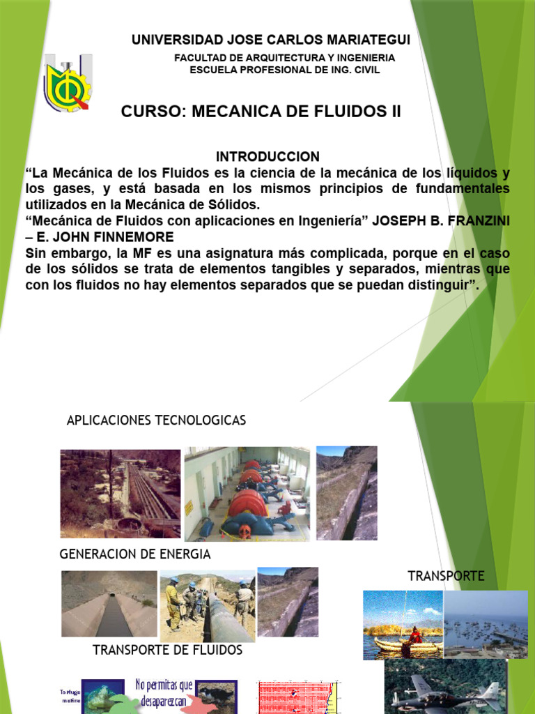 DIAPOSITIVAS Mecanica-De-fluidos-2-Tuberias 1ra Clase UJCM 2023 | Descargar gratis PDF | Tubería ...
