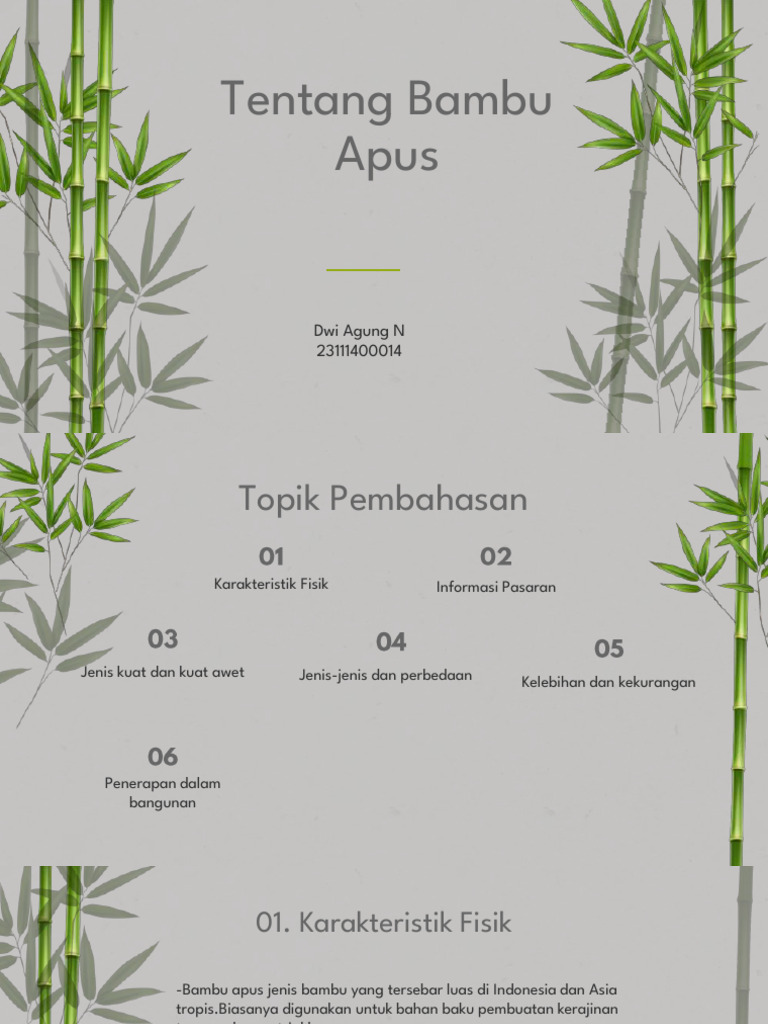 Presentasi Bambu | PDF