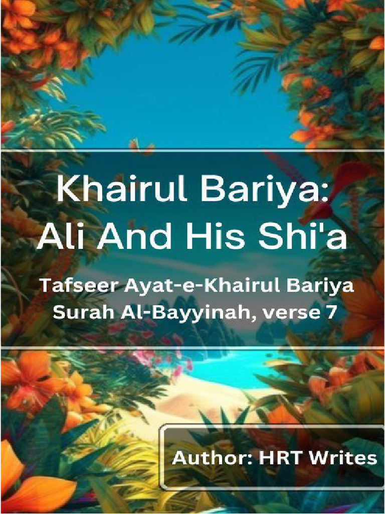 Khairul Bariya Ali and His Shia | PDF