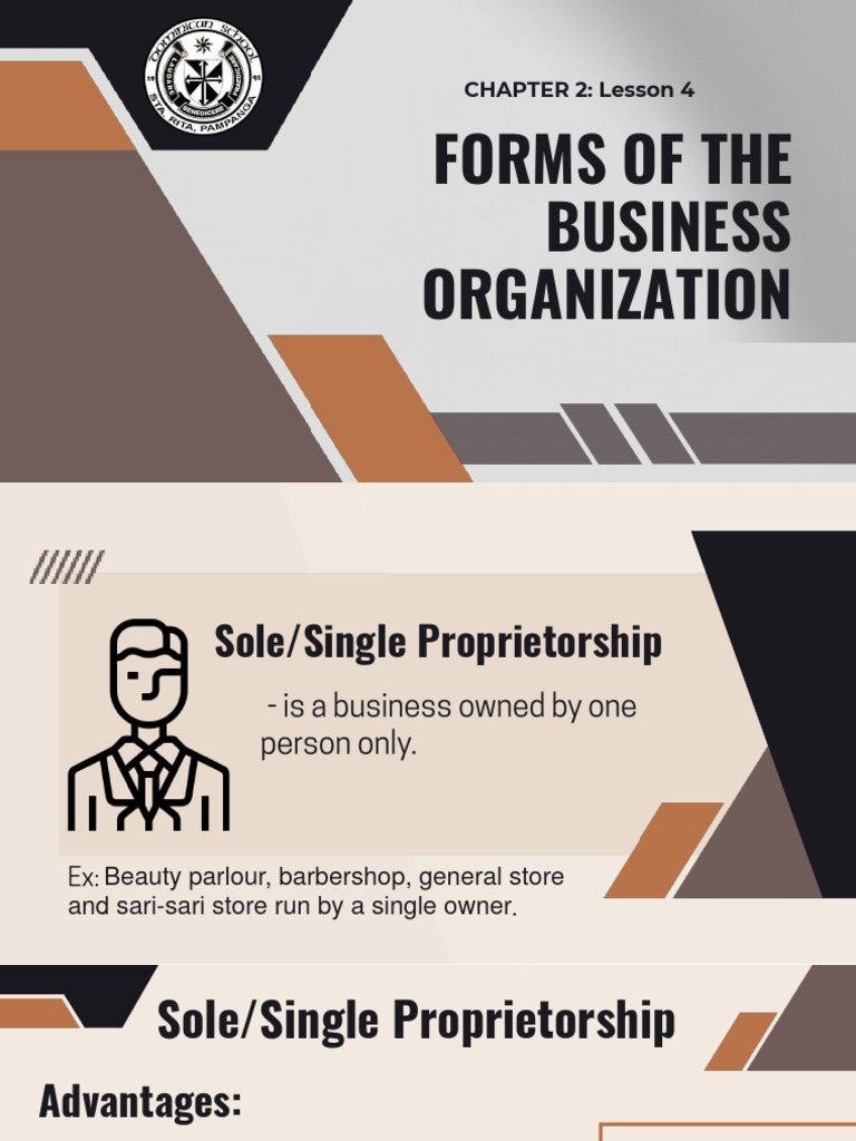 Chapter 2 - Lesson 4 | PDF | Partnership | Sole Proprietorship