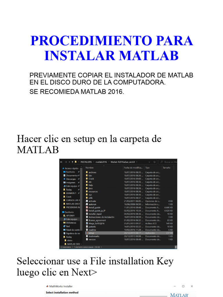 4 9procedimiento para Instalar Matlab | PDF