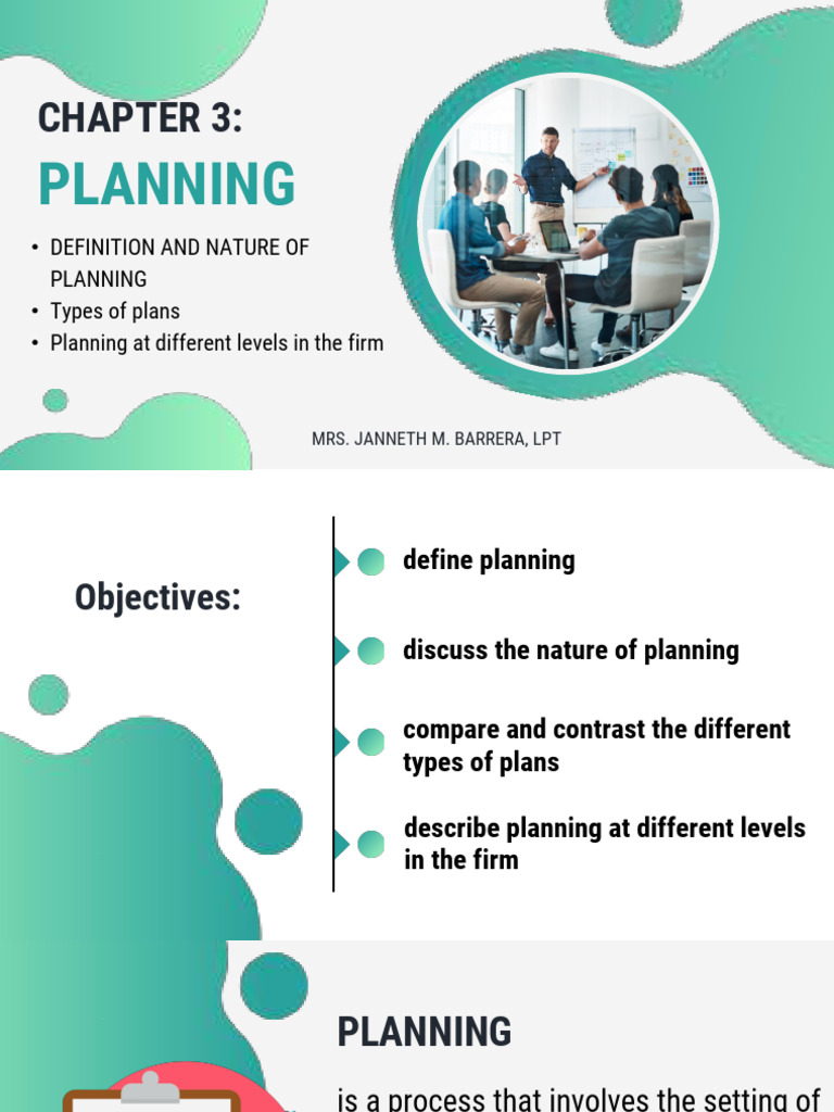 Chapter 3 - Lessons 1,2,3 | PDF | Goal | Strategic Planning