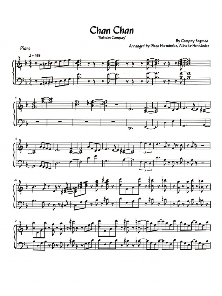 Chan Chan Piano | PDF