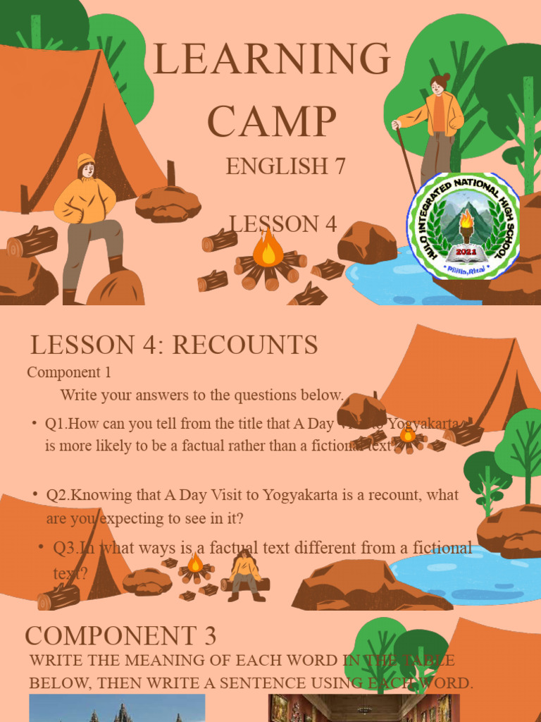 Brown Green Orange Creative Summer Camp Presentation | PDF