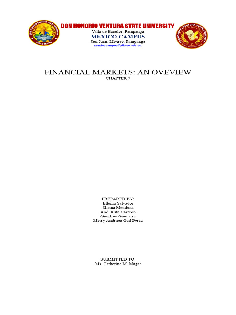 Group-5-Bafin Reviewer | PDF | Stocks | Financial Markets