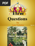 The Three Questions (Class 8) | PDF | Classics