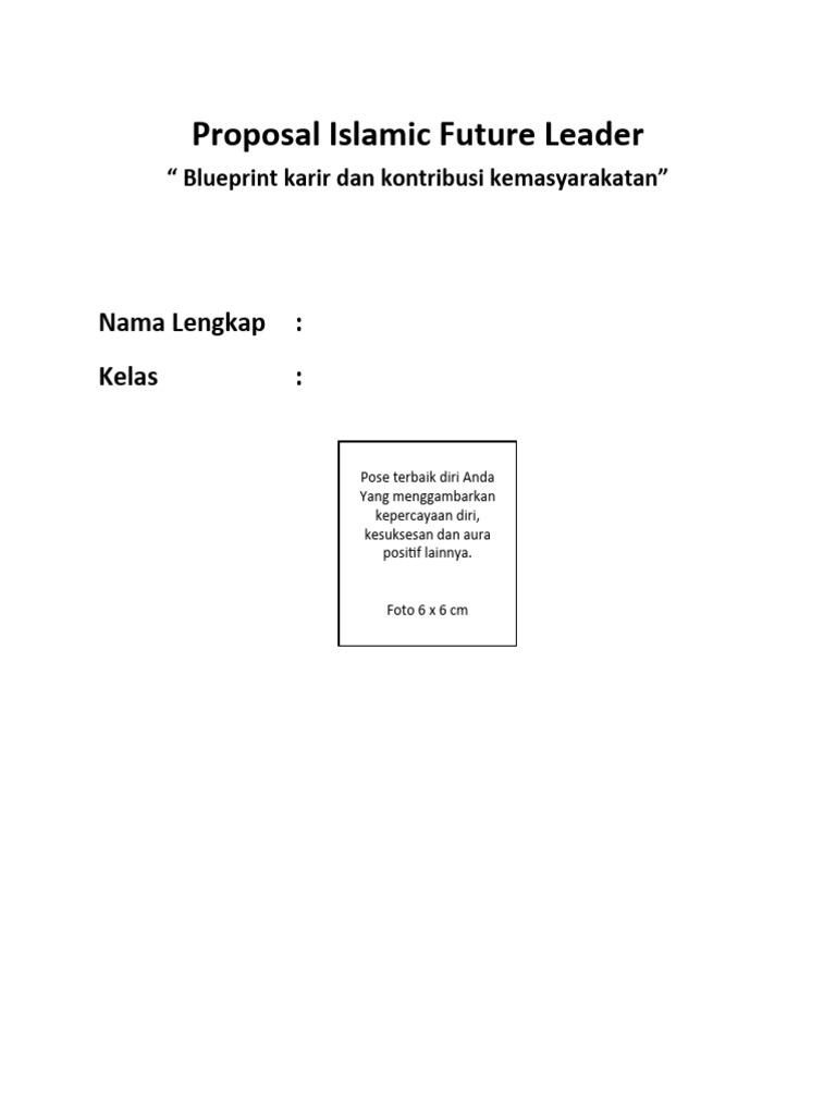 Proposal Karir Template | PDF