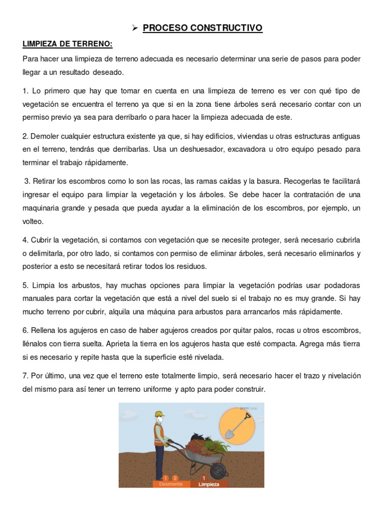 Proceso Constructivo | PDF | Hormigón | Fundación (Ingeniería)