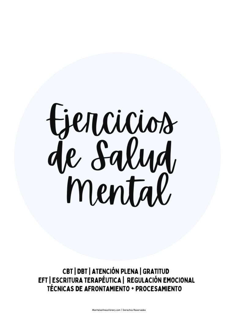 Paquete de Ejercicios para La Salud Mental | Descargar gratis PDF ... Paquete de Ejercicios para La Salud Mental | Descargar gratis PDF ...
