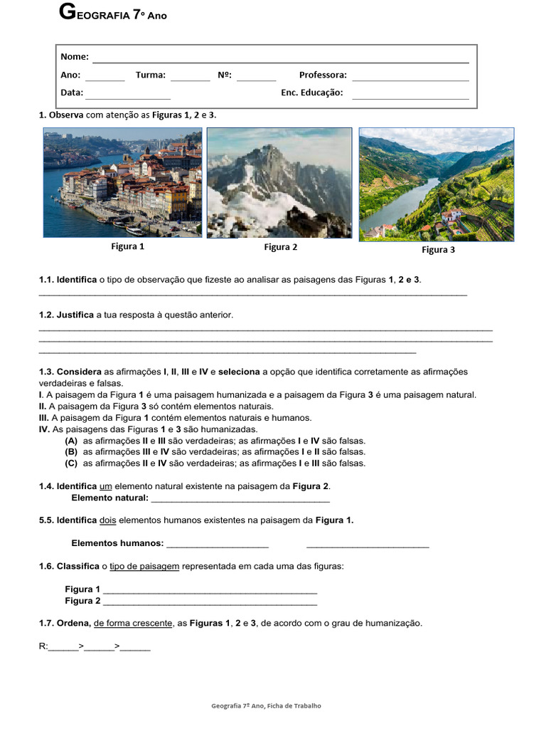 7º Classificação de paisagens | PDF