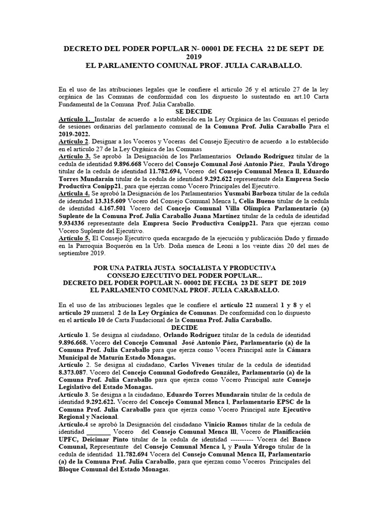 Gaceta Comunal 2021 | PDF | Parlamento