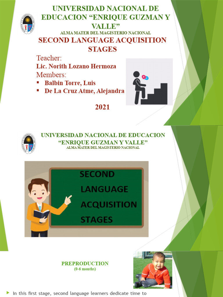 Second Language Acquisition Stages | PDF | Fluency | Second Language Acquisition