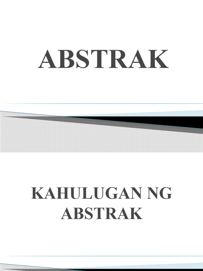 Lesson 4 Abstrak | PDF