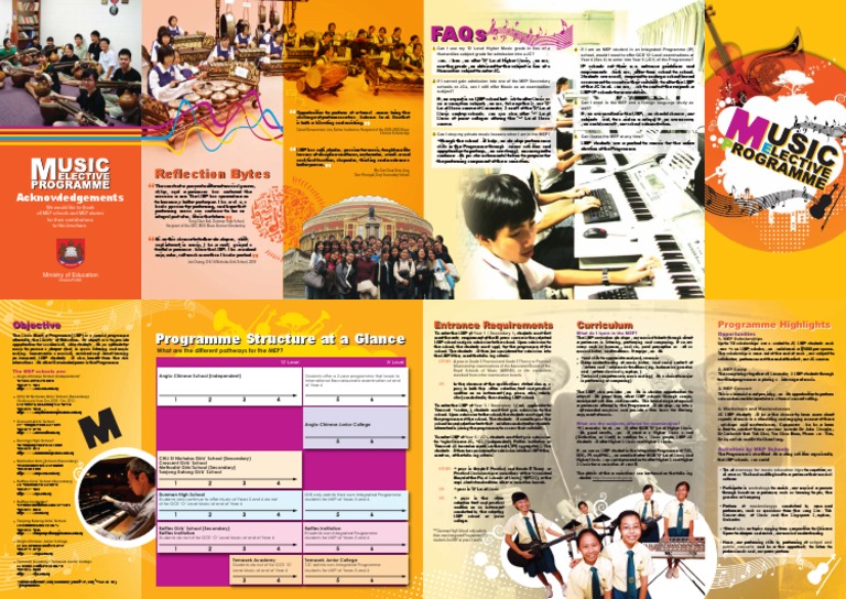 Music Elective Programme | PDF | University And College Admission | Schools